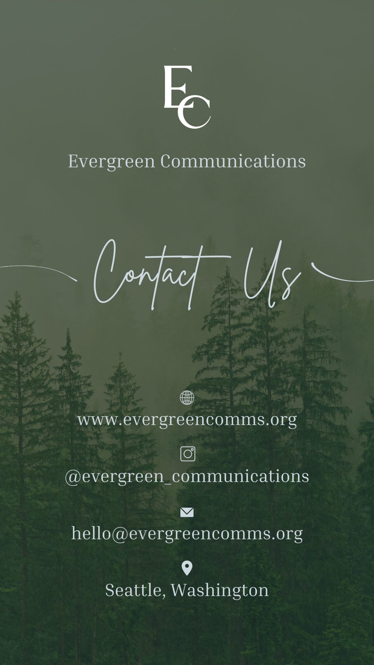 Contact Us | Evergreen Communications for Nonprofits